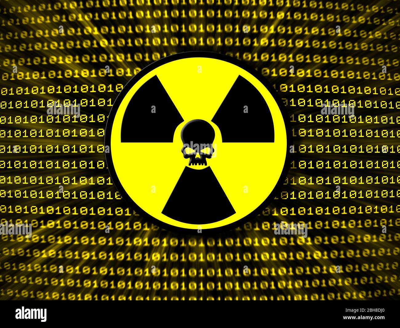 Binary Code Skull Radioactive Stock Photo - Alamy Binary Code Skull Radioactive Stock Photo - Alamy