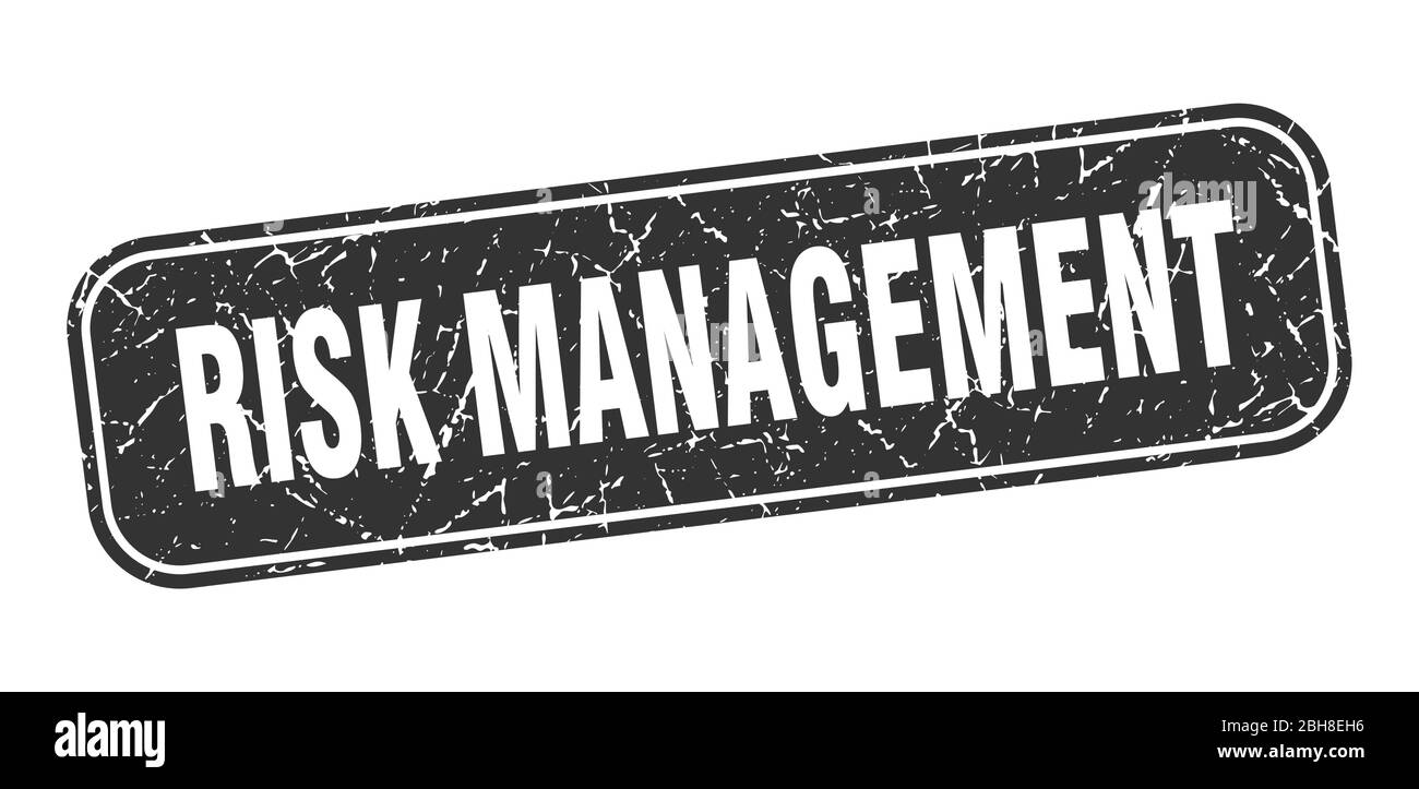 risk management stamp. risk management square grungy black sign Stock ...