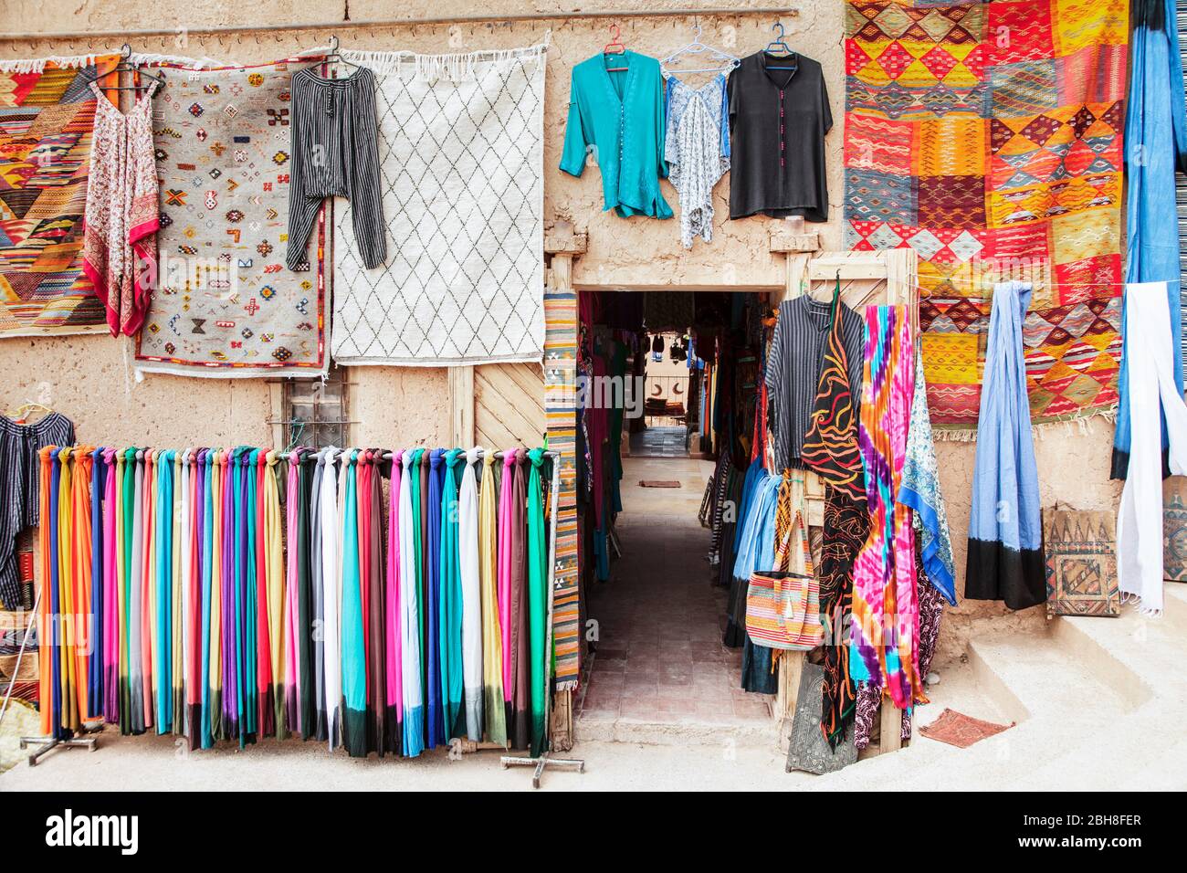 Arts and crafts in Souk Artisanal in Ouarzazate, Al-Magreb, Morocco ...