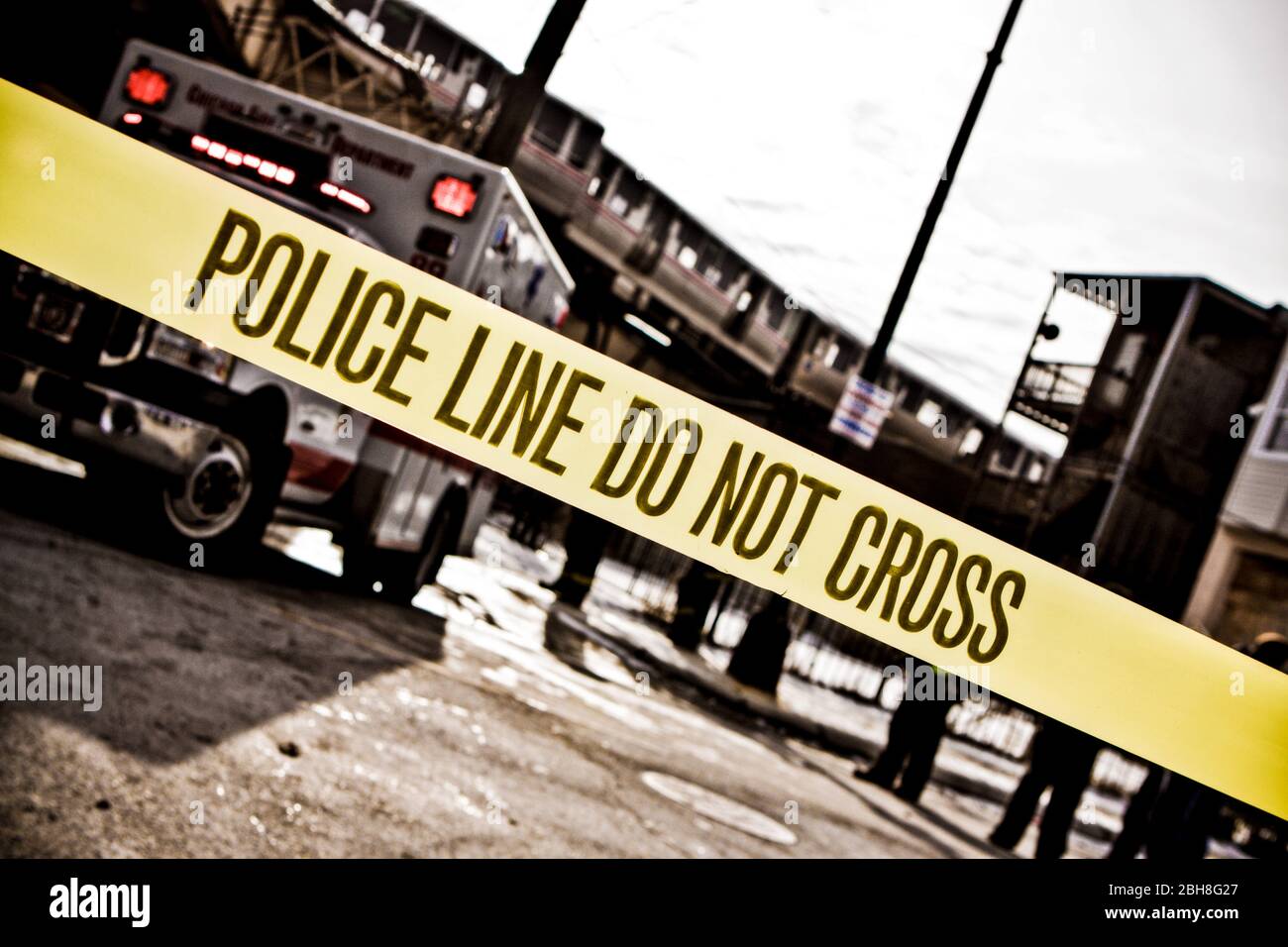 Crime scene vehicles hi-res stock photography and images - Alamy