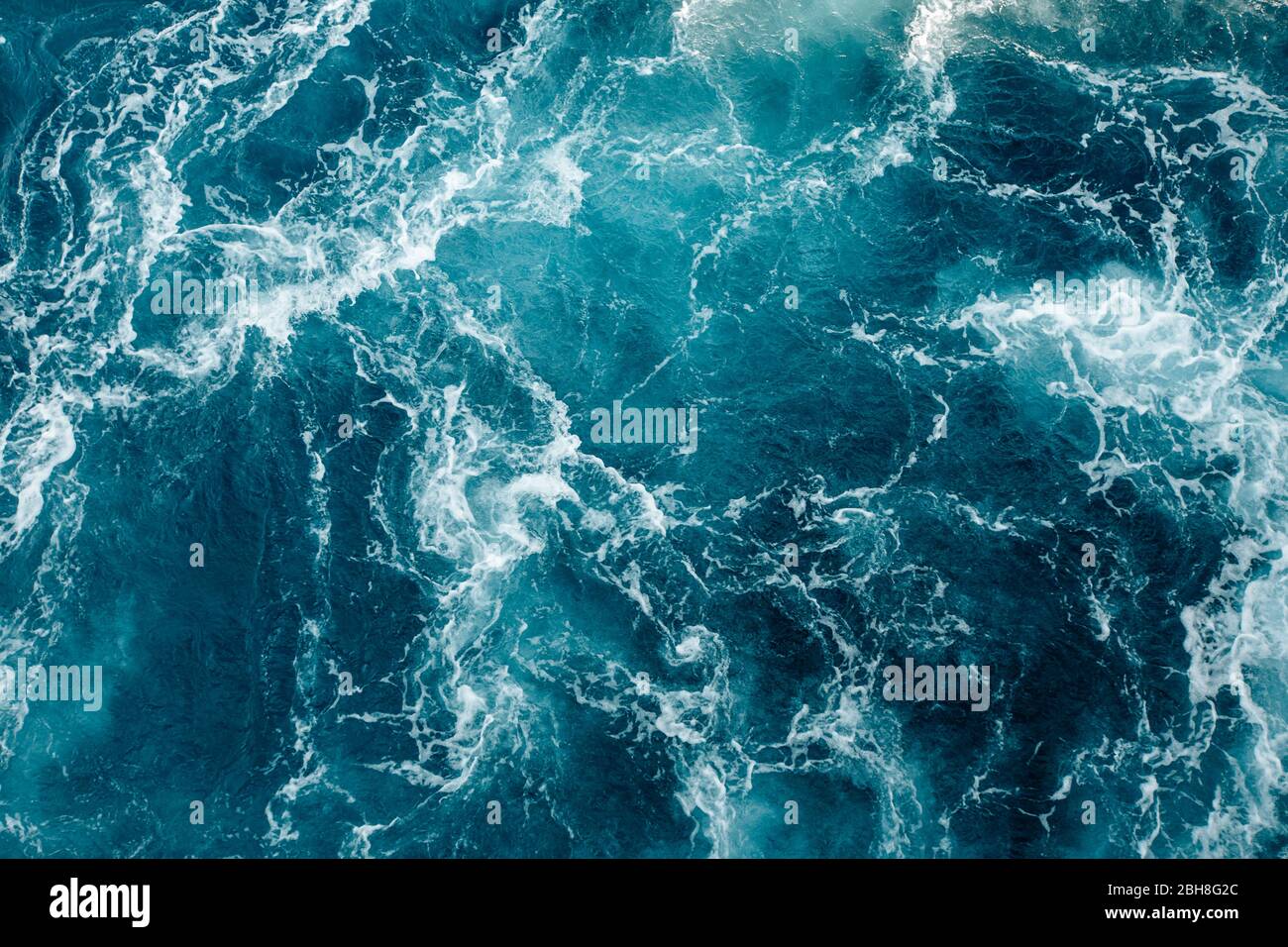 Blue Waves of the adriatic sea in Croatia Stock Photo - Alamy