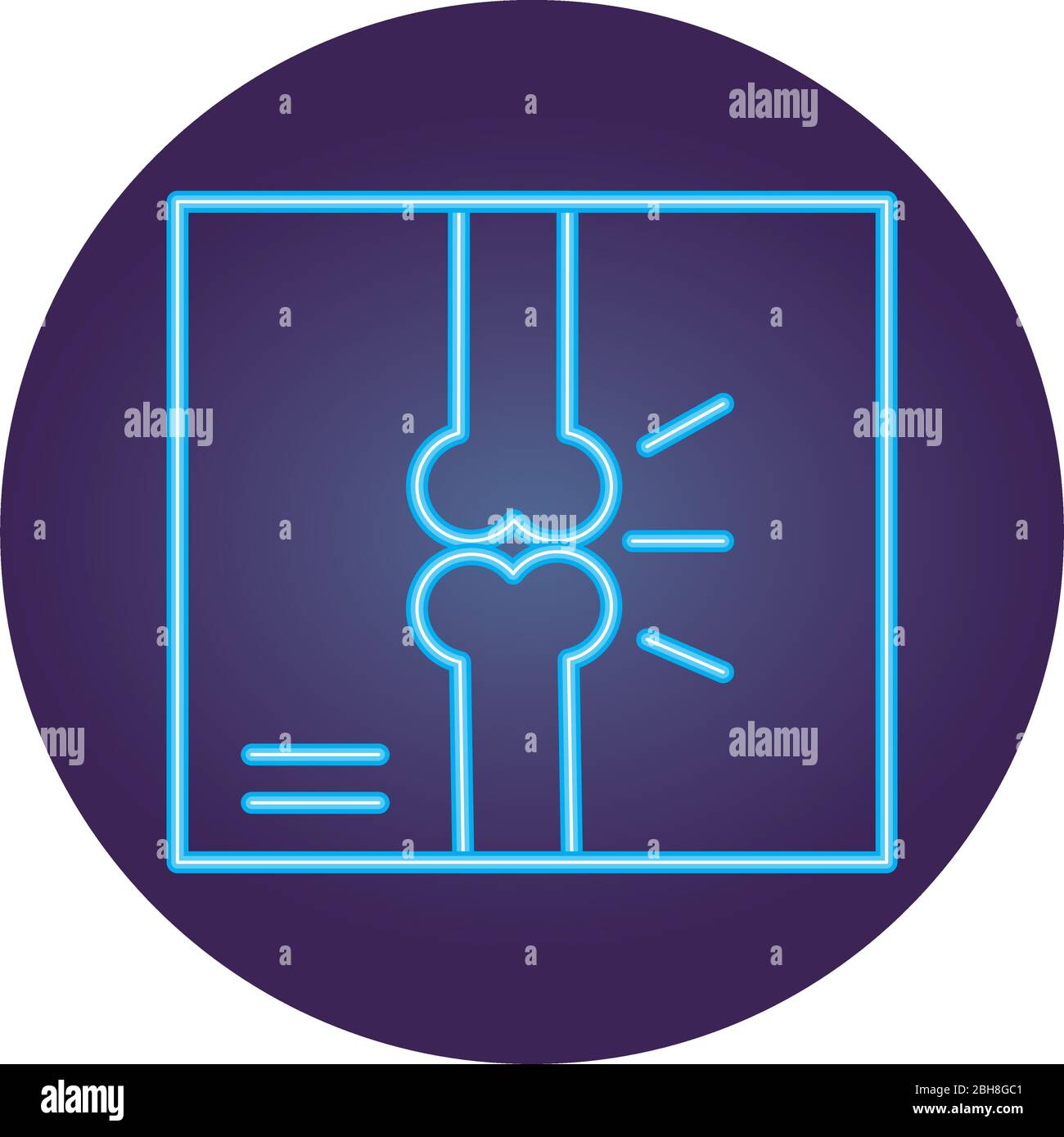 rx with bone broken neon style icon Stock Vector Image & Art - Alamy