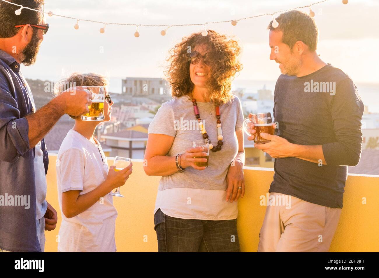 Group mixed people adults children hi-res stock photography and images ...