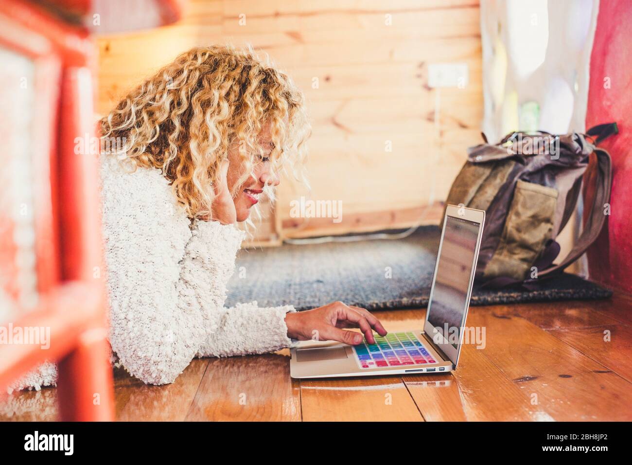 Lady laying down hi-res stock photography and images - Alamy