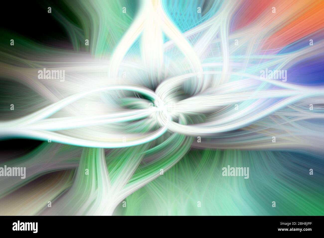 Colorful abstract composition. Interesting shapes, floral pattern with ...