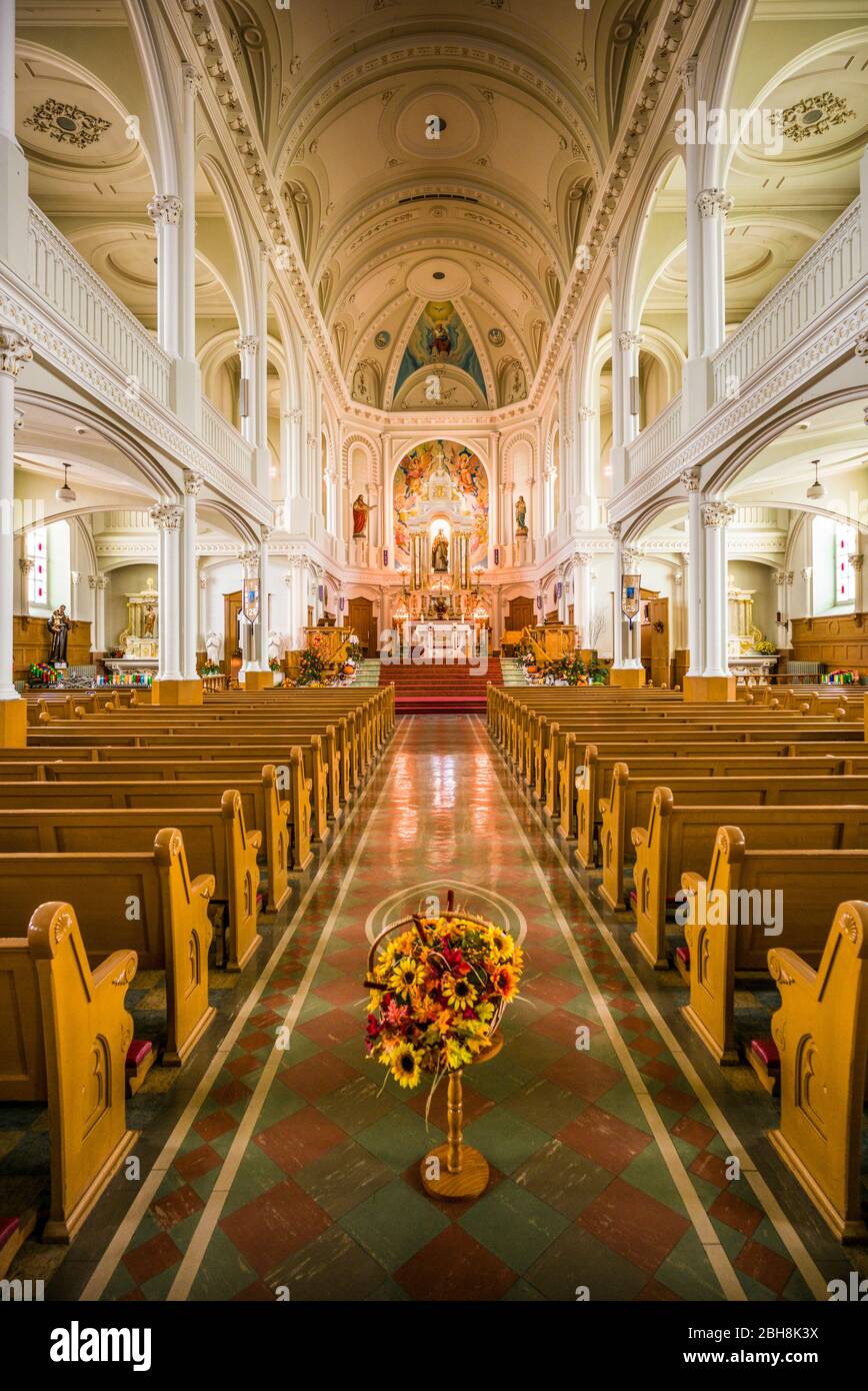Cheticamp nova scotia church hi-res stock photography and images - Alamy
