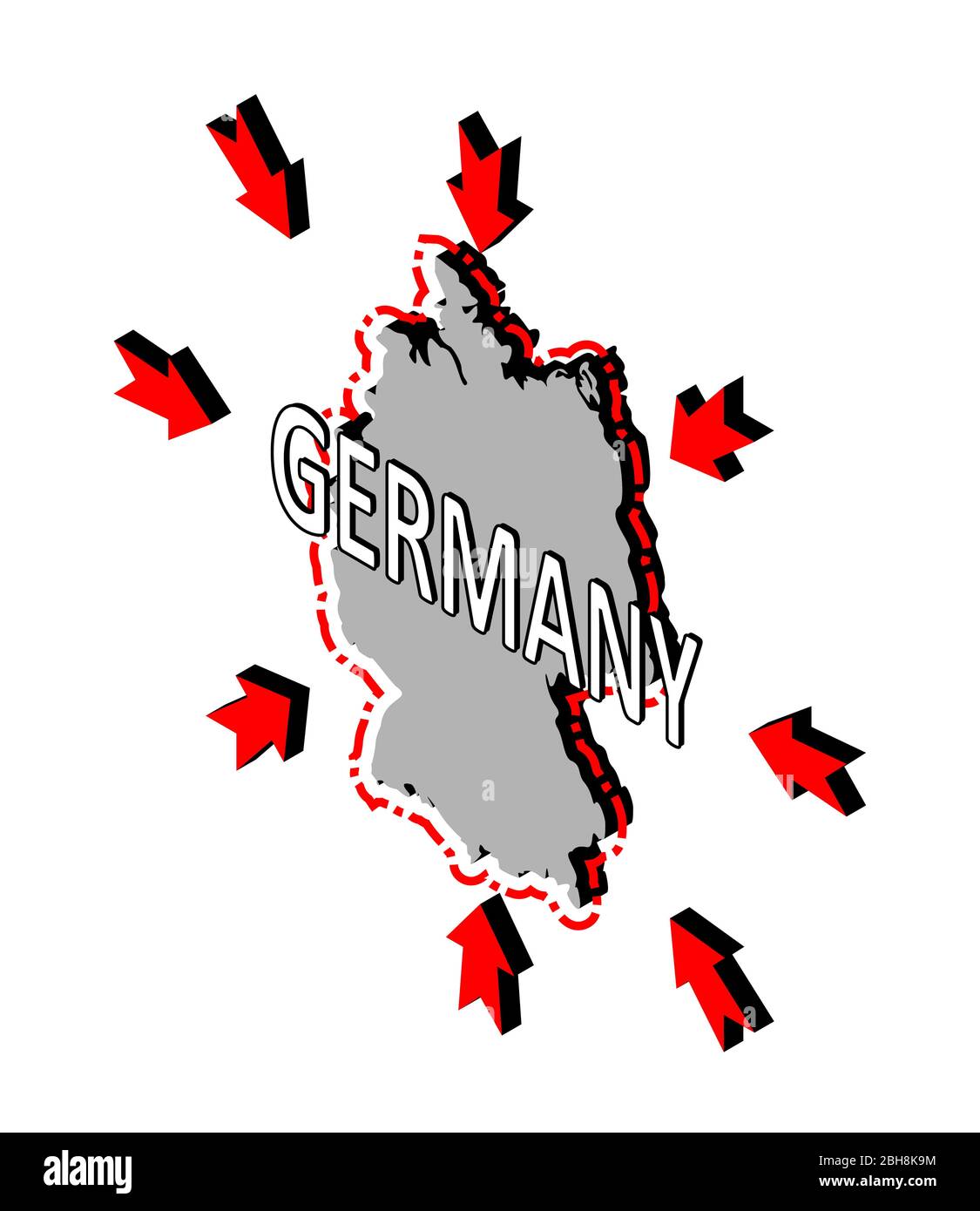 Germany border crossing Stock Vector Images - Alamy