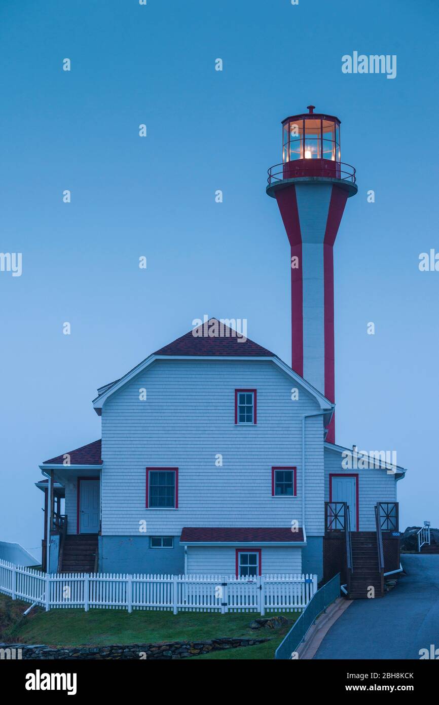 Canada, Nova Scotia, Yarmouth, Cape Forchu Lightstation, historic ...