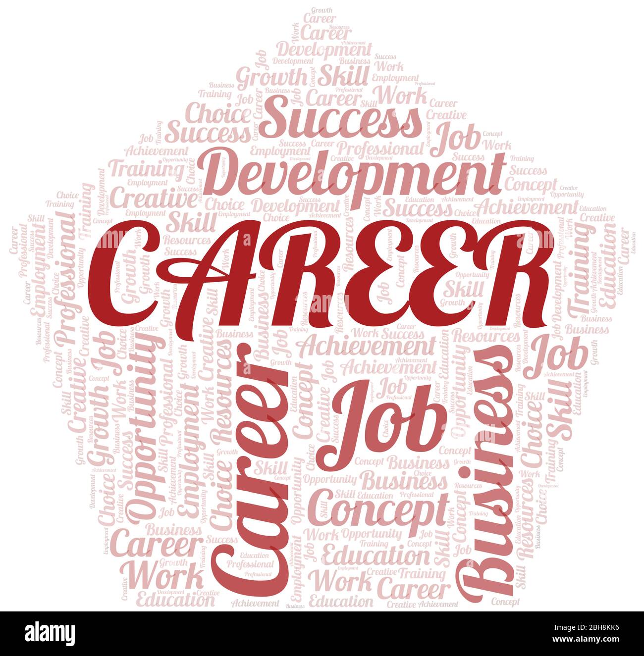 Career typography vector word cloud. Wordcloud collage made with the ...