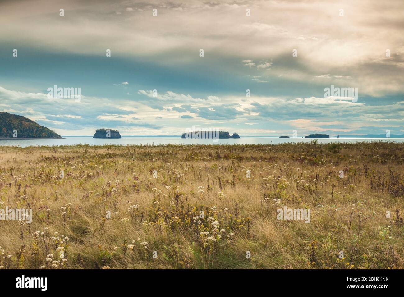 Canada, Nova Scotia, Five Islands, view of the five islands in Cobequid ...