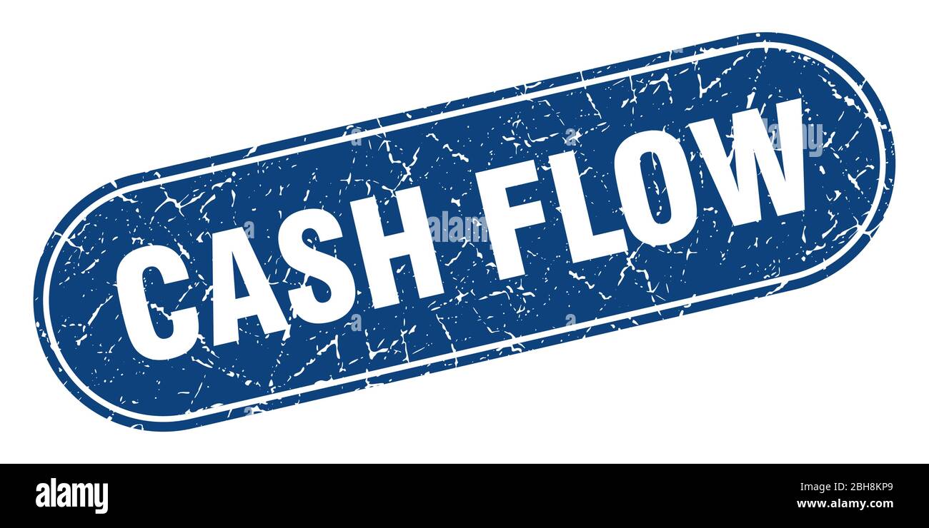 cash flow sign. cash flow grunge blue stamp. Label Stock Vector Image ...