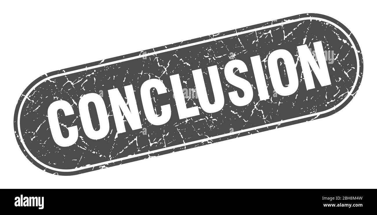 conclusion sign. conclusion grunge black stamp. Label Stock Vector ...