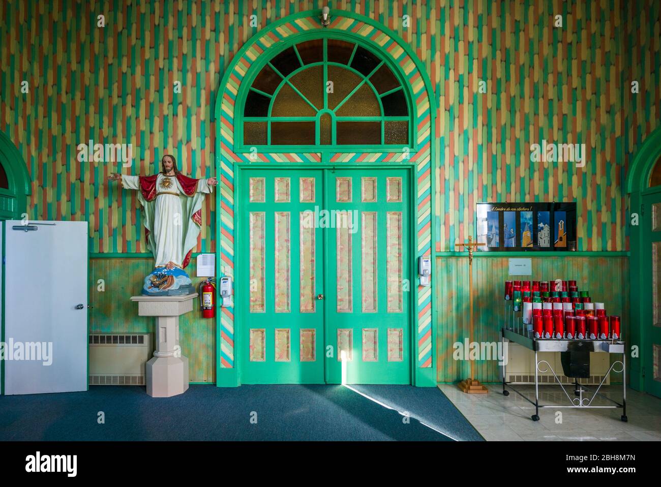 Canada, New Brunswick, Acadian Peninsula, Sainte-Cecile, Eglise Petite ...