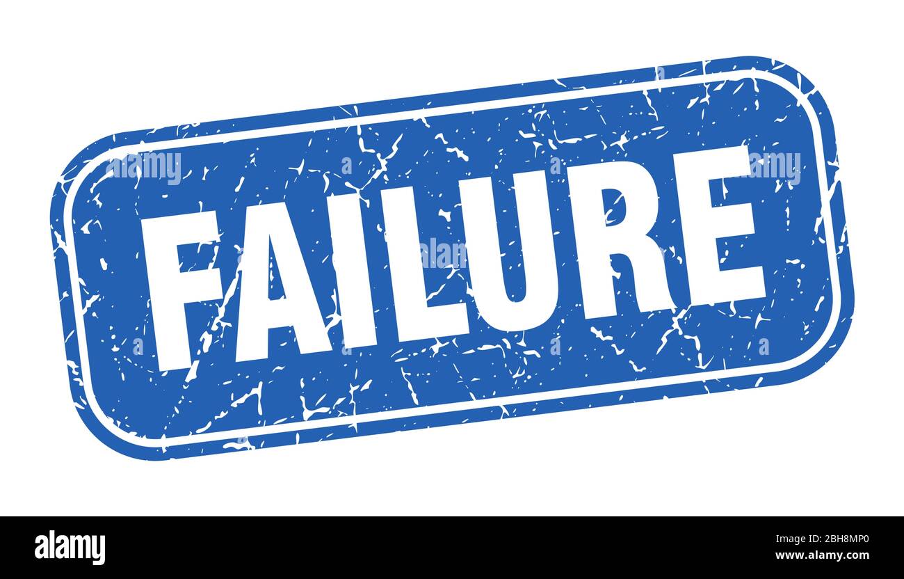failure stamp. failure square grungy blue sign Stock Vector Image & Art ...