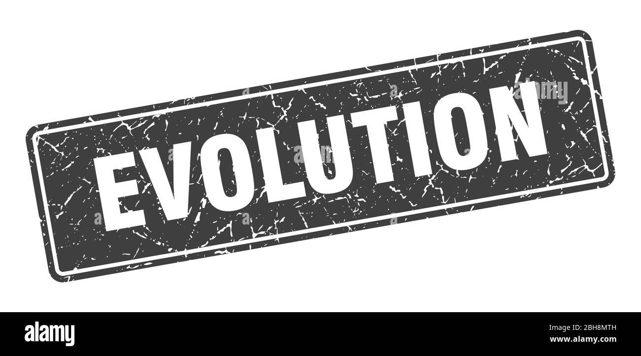 evolution stamp. evolution vintage black label. Sign Stock Vector Image ...