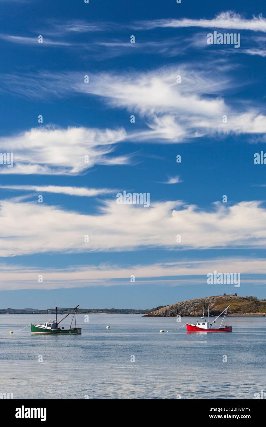 USA, Maine, Lubec, fishing boats in Lubec Harbor Stock Photo - Alamy