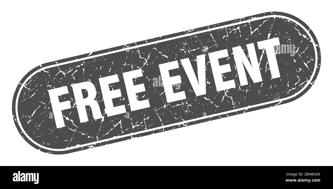 free event sign. free event grunge black stamp. Label Stock Vector ...