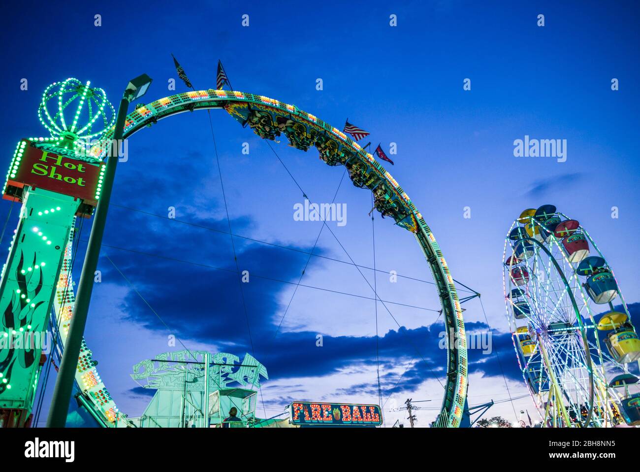 Fireball carnival ride hi-res stock photography and images - Alamy