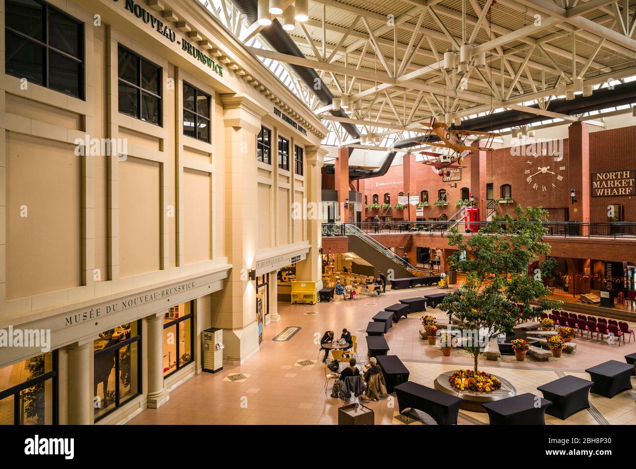 Canada, New Brunswick, Saint John, Market Square and New Brunswick Museum Stock Photo - Alamy