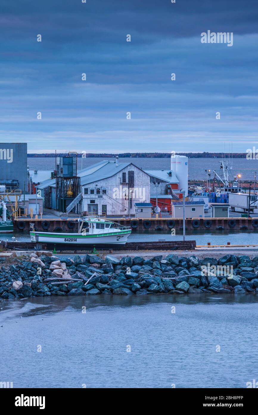 Canada, New Brunswick, Northeastern New Bruswick, Caraquet, boats in ...