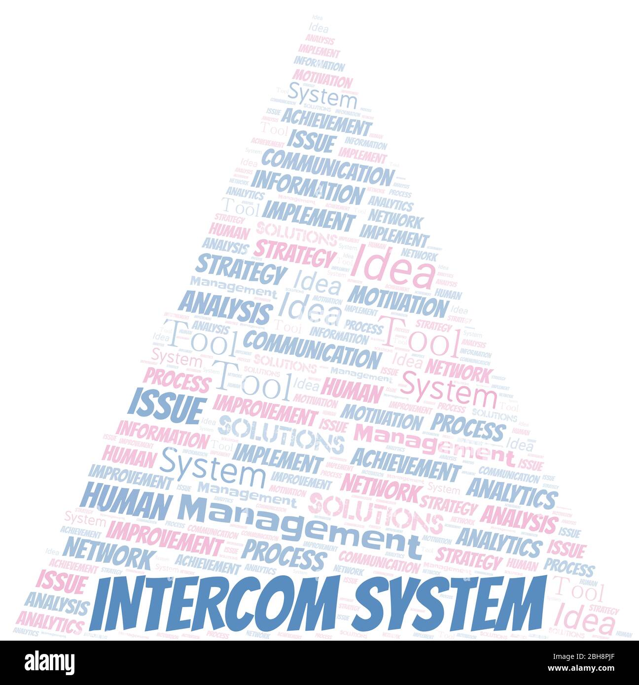 Intercom System typography vector word cloud. Wordcloud collage made ...