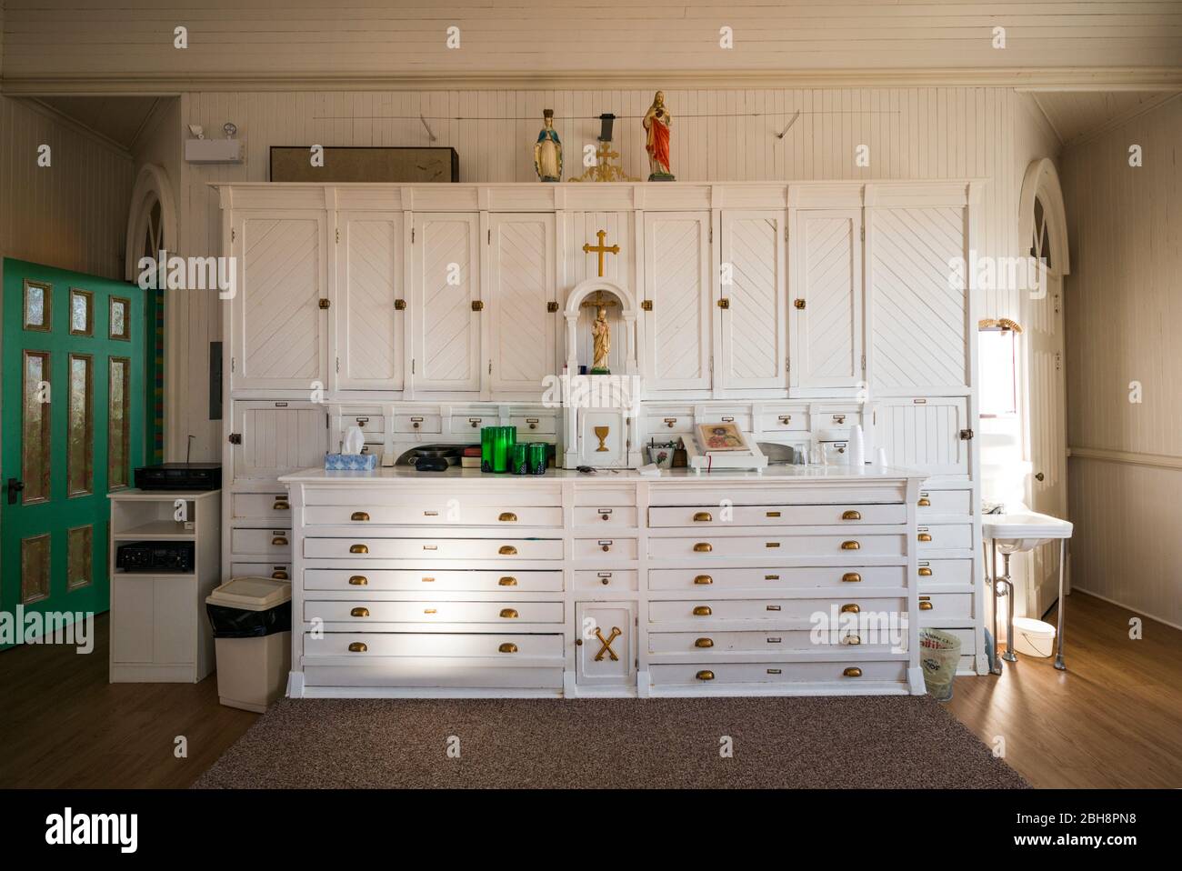 Canada, New Brunswick, Acadian Peninsula, Sainte-Cecile, Eglise Petite ...