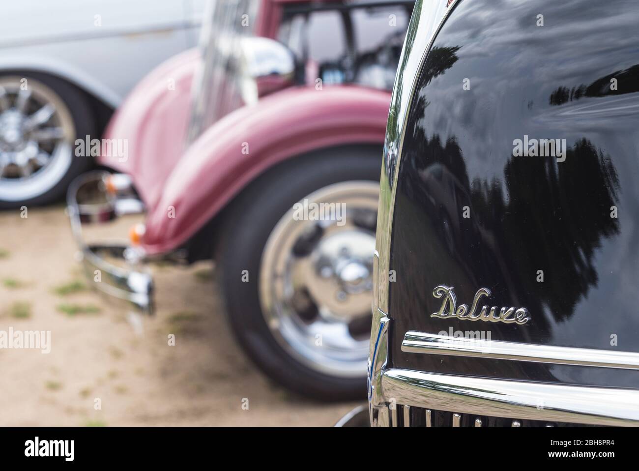 1950s era hot rod detail hi-res stock photography and images - Alamy