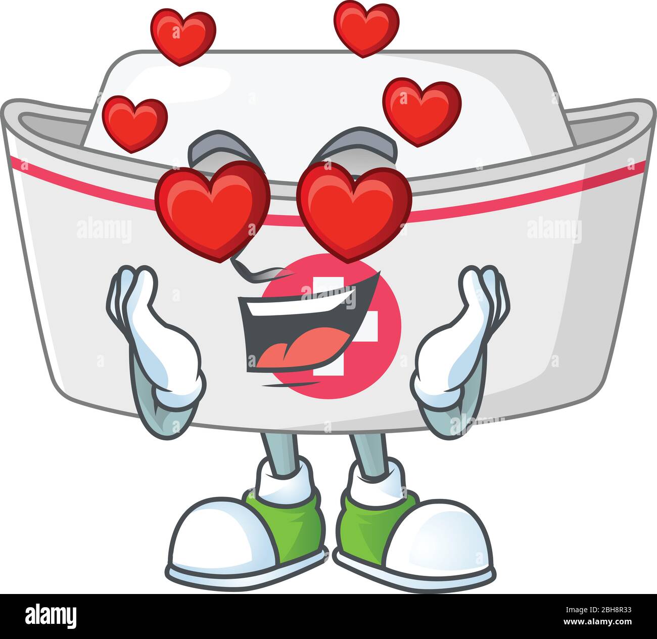 Nurse in a hat Stock Vector Images - Alamy