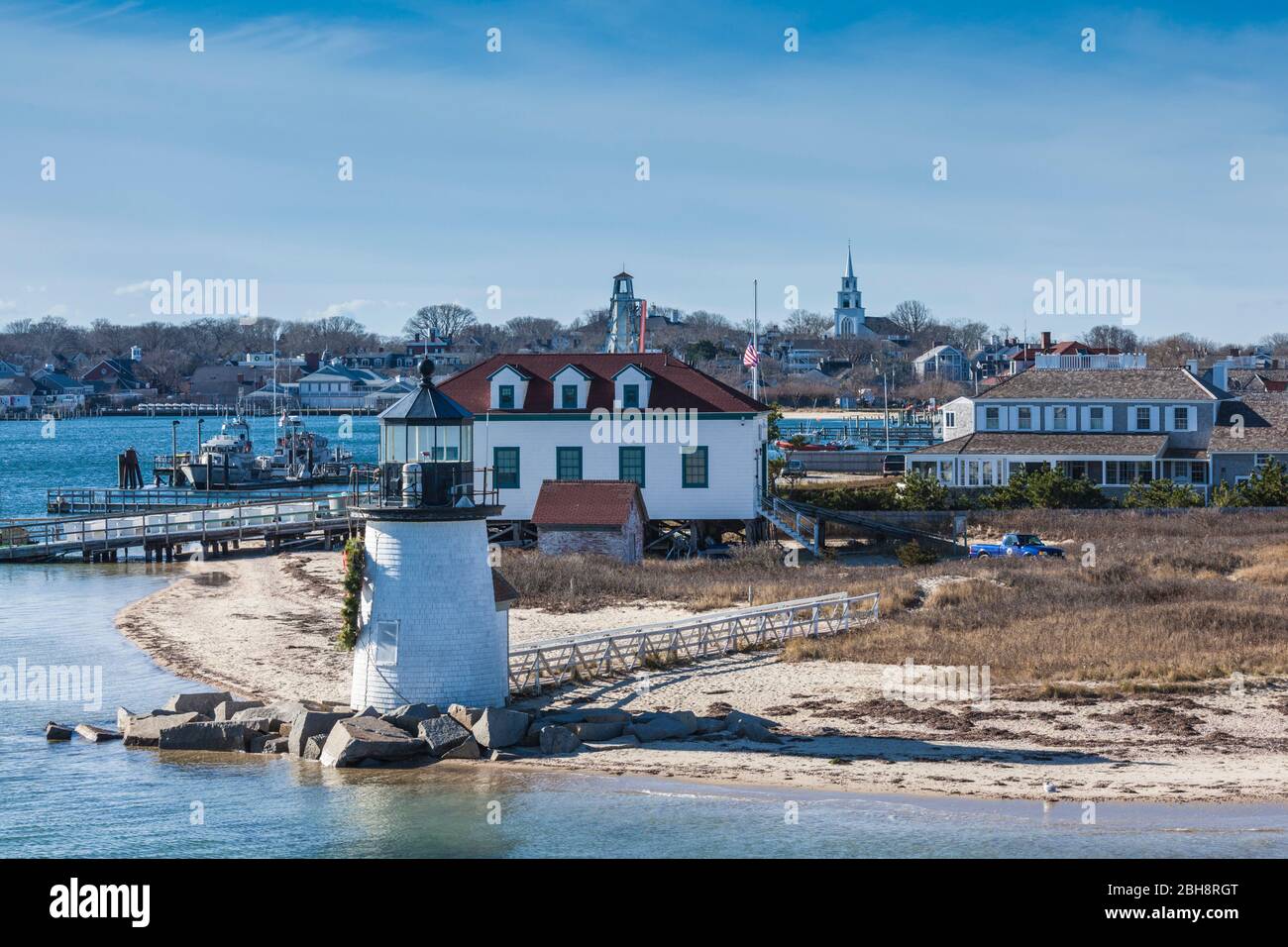 USA, New England, Massachusetts, Nantucket Island, Nantucket Town, Brnt ...