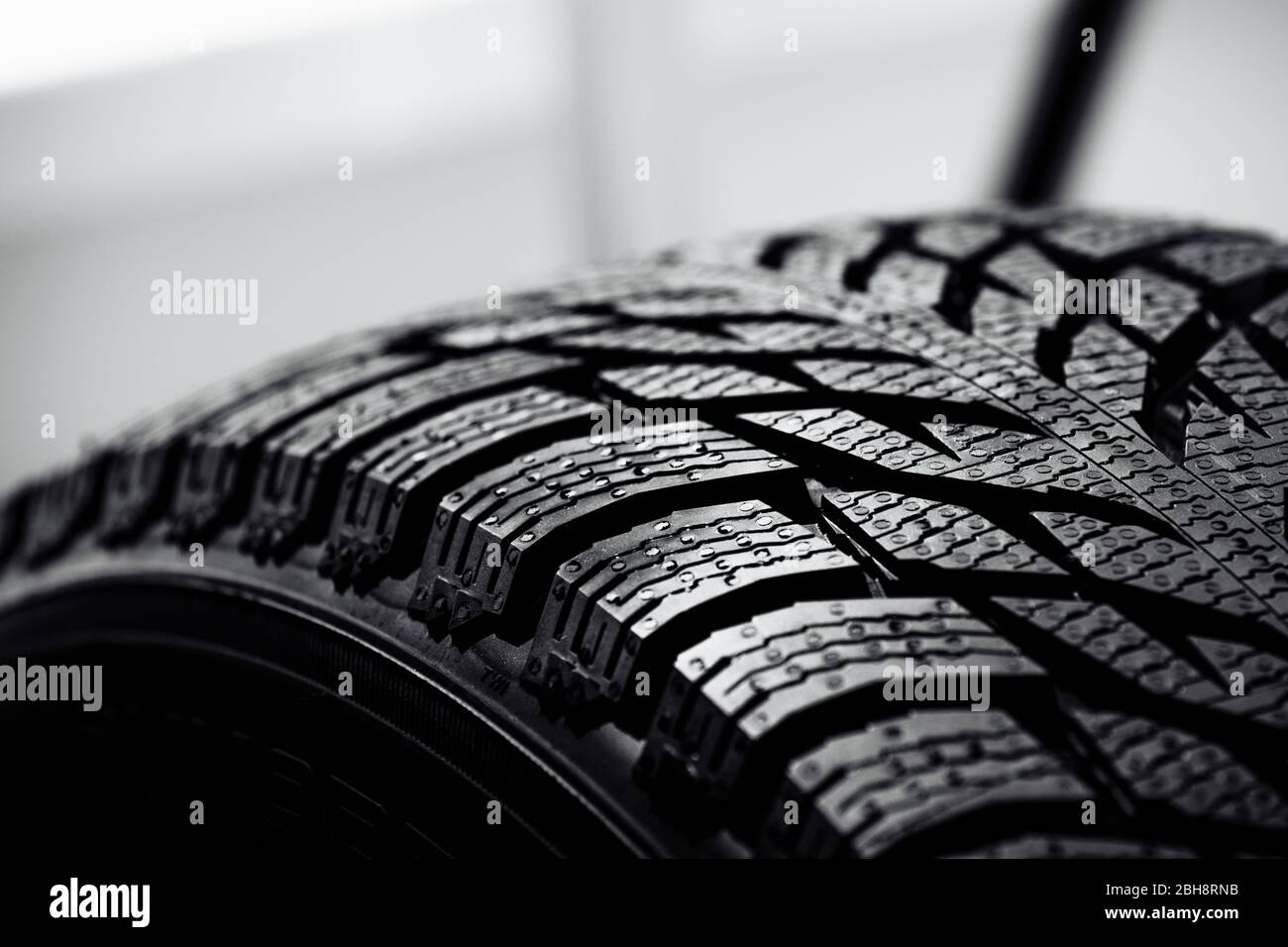 new car tire background. close up of texture. Stack of brand new high ...