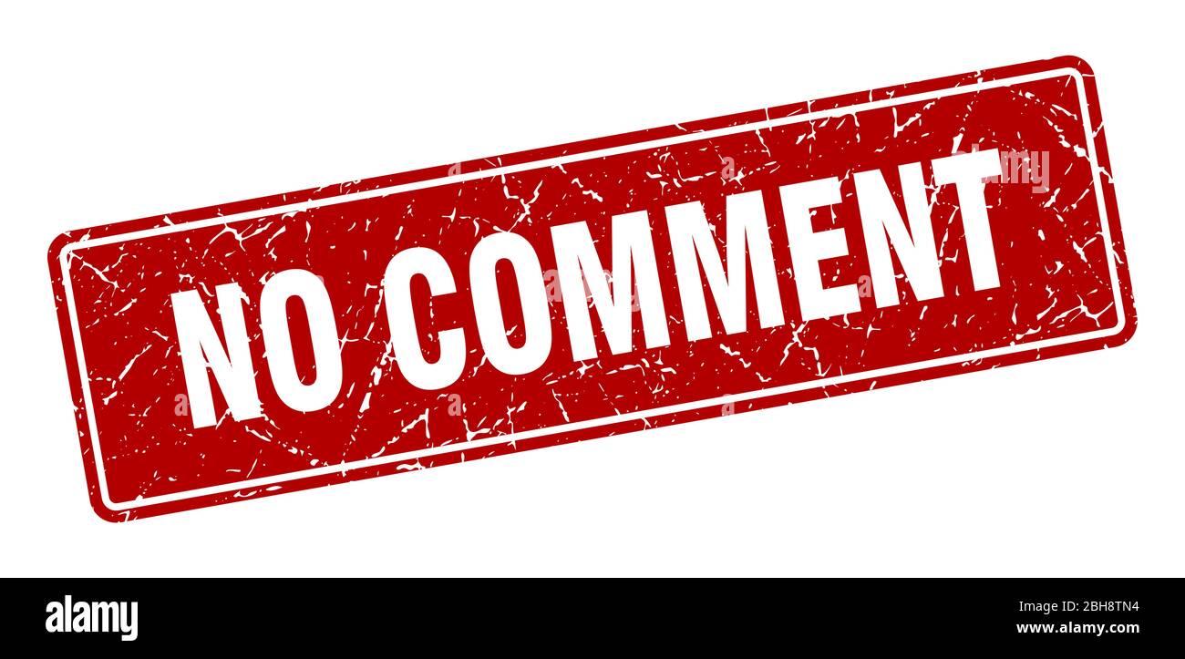 no comment stamp. no comment vintage red label. Sign Stock Vector Image ...
