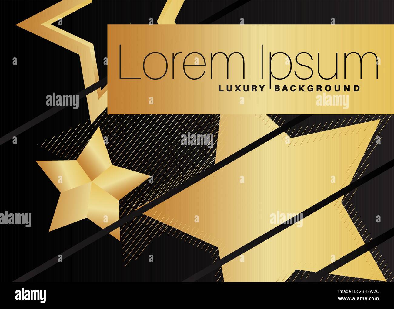 Minimalist premium exclusive background with stars. Vector luxury black ...
