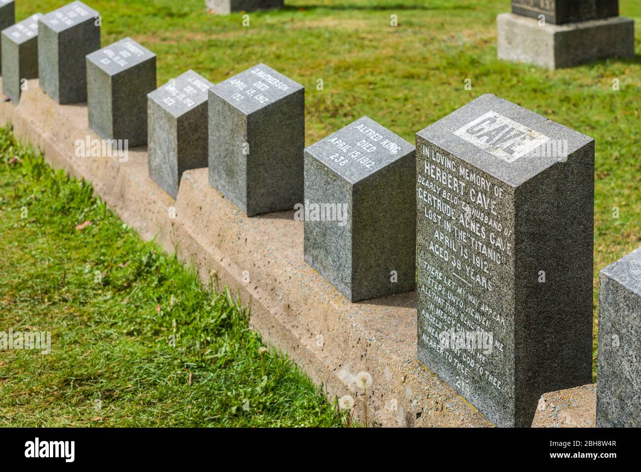 Canada, Nova Scotia, Halifax, Fairview Lawn Cemetery, gravesites of ...