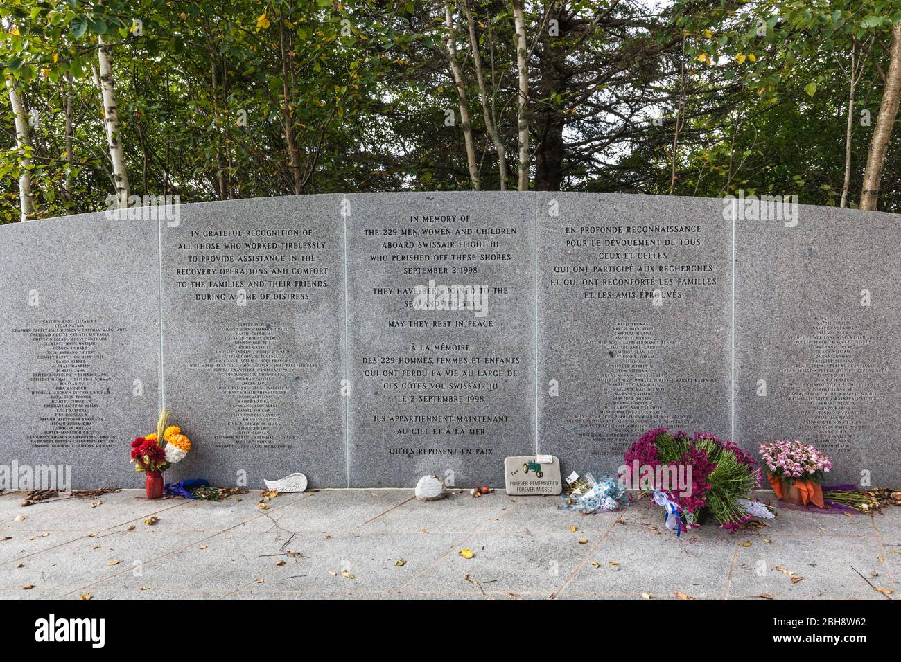 Canada, Nova Scotia, Blandford, Swissair Flight 111 aircrash memorial ...