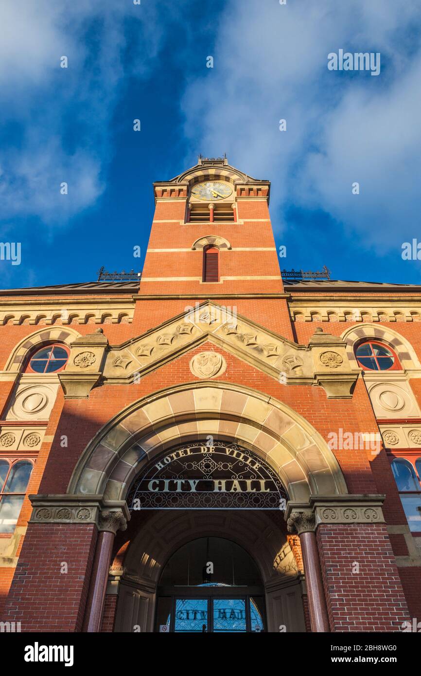 Canada, New Brunswick, Central New Brunswick, Fredericton, City Hall ...