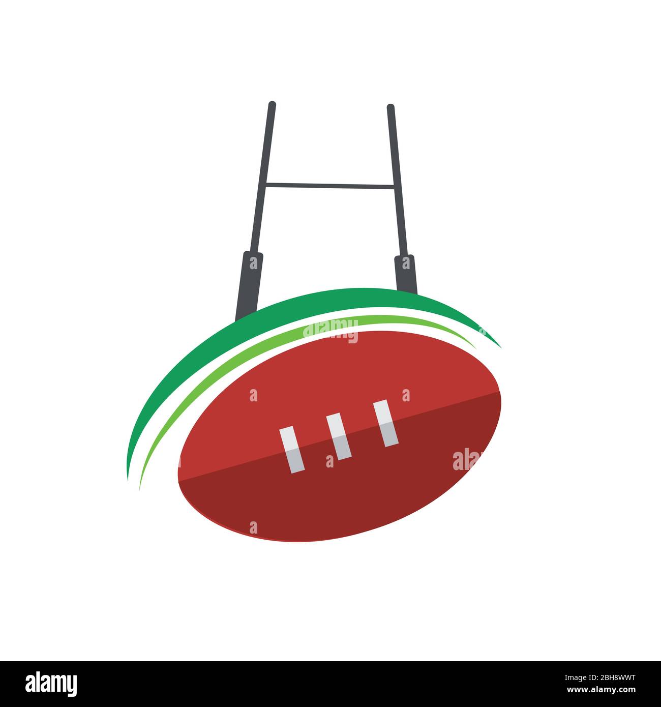 Vector logo rugby, field and gate Stock Vector Image & Art - Alamy