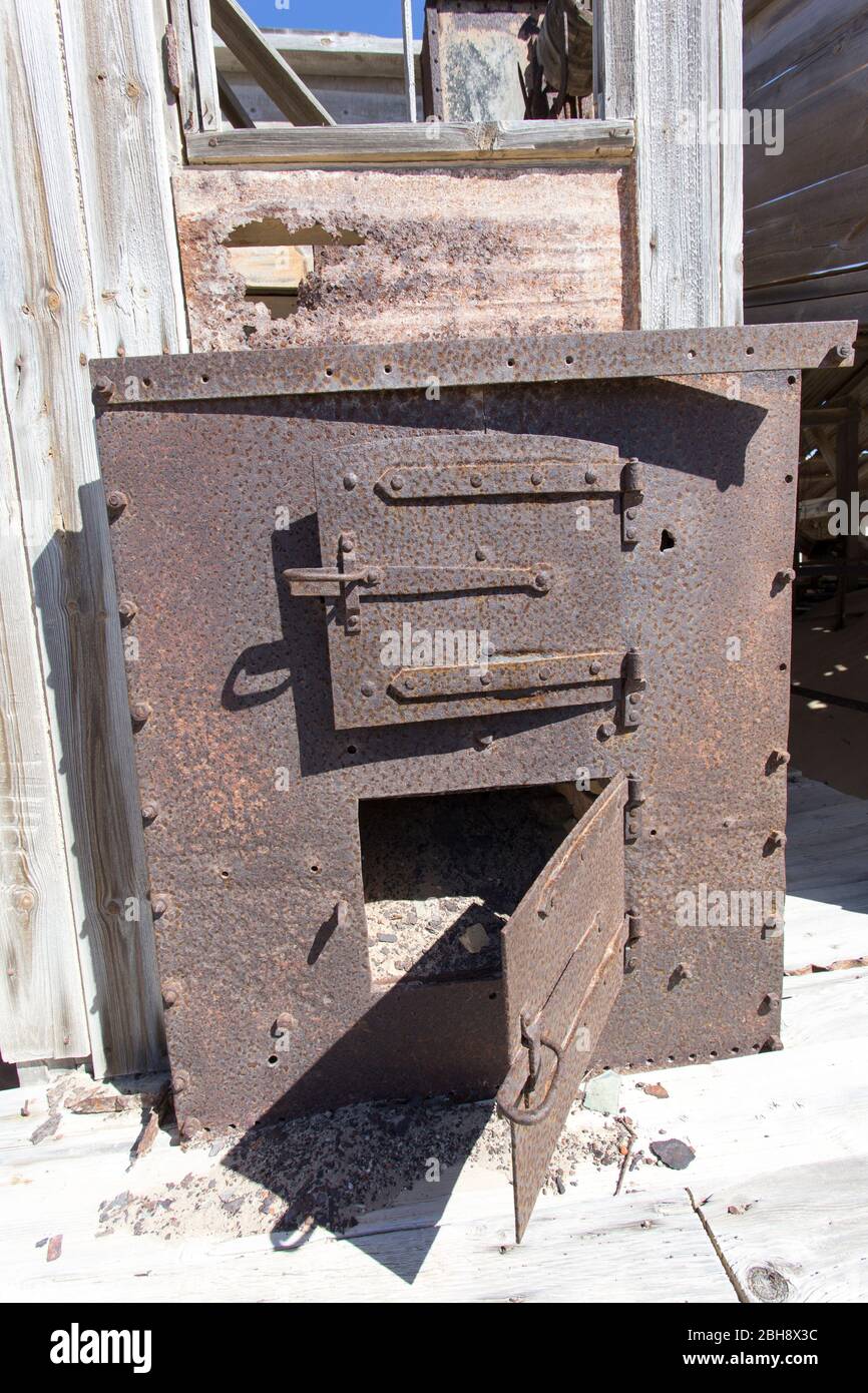 Pomona, Namibia - August 15, 2018: ruins of the diamonds mining village ...