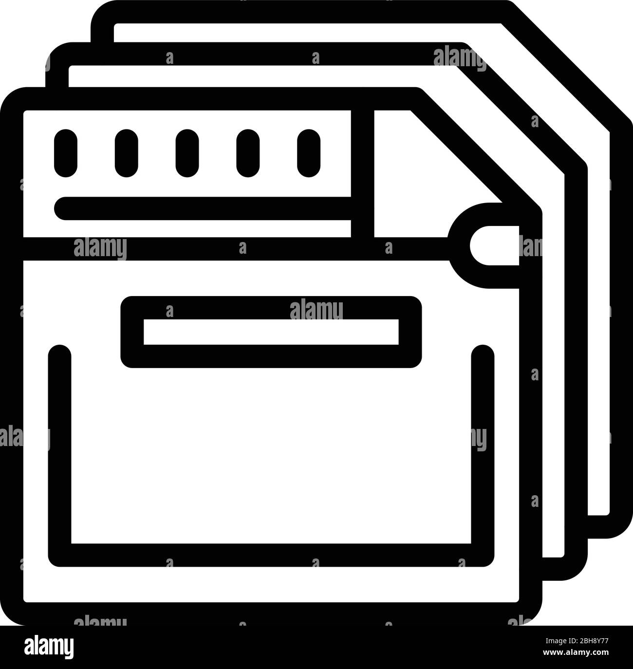 Floppy disk collection icon, outline style Stock Vector Image & Art - Alamy