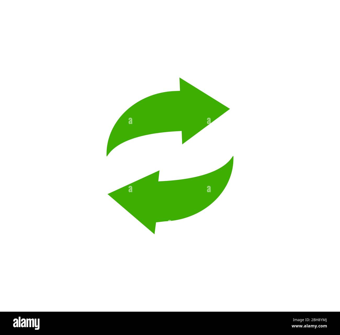 Recycle icon, garbage sorting symbol, waste recycling sign, green ...