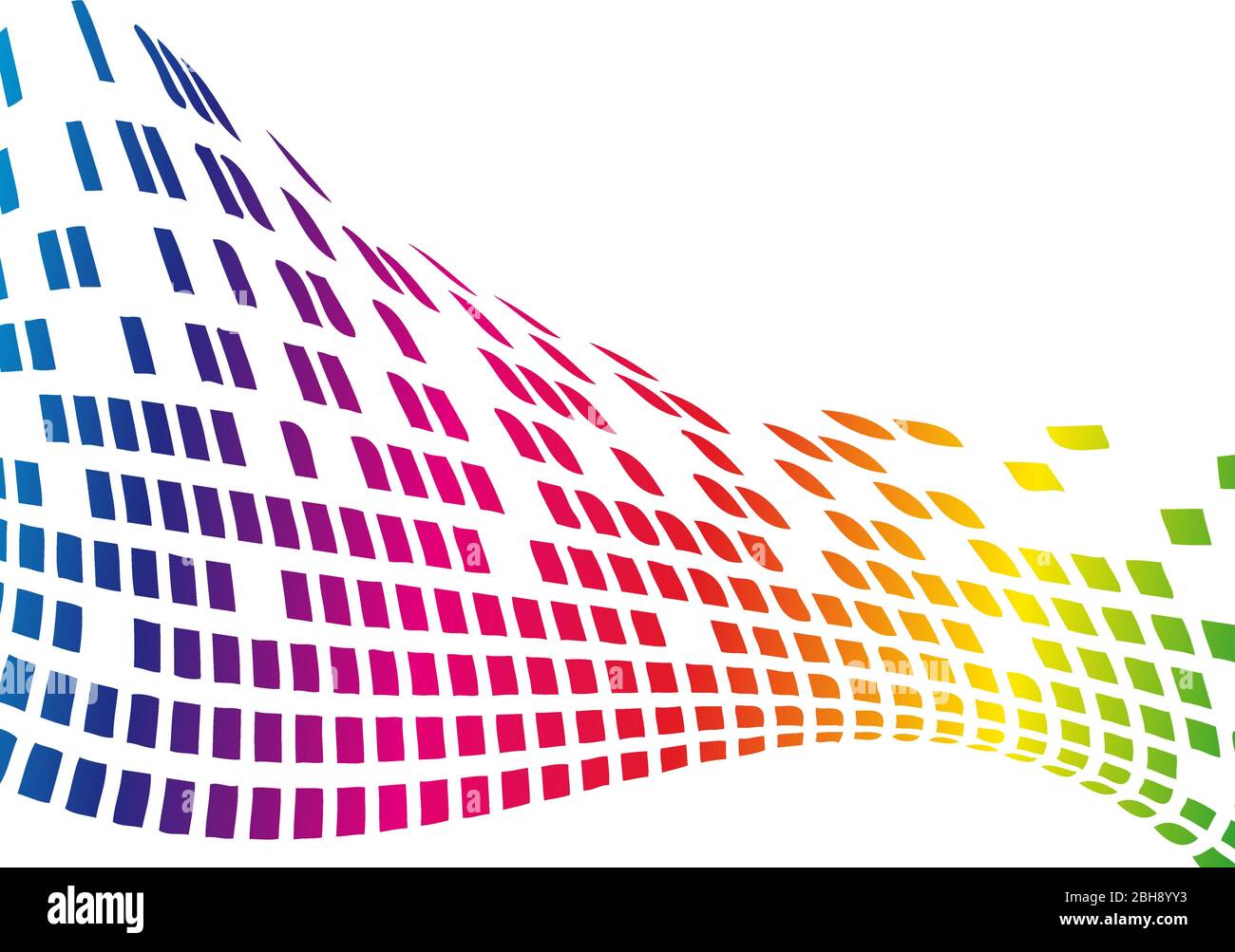 Digital Abstract Vector Background with rainbow pixel Stock Vector ...