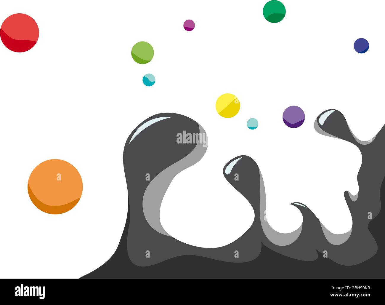 Digital painting wave Stock Vector Images - Alamy