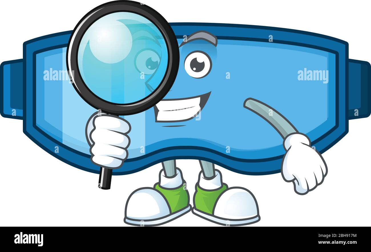 Smart Detective of safety glasses cartoon character design concept ...