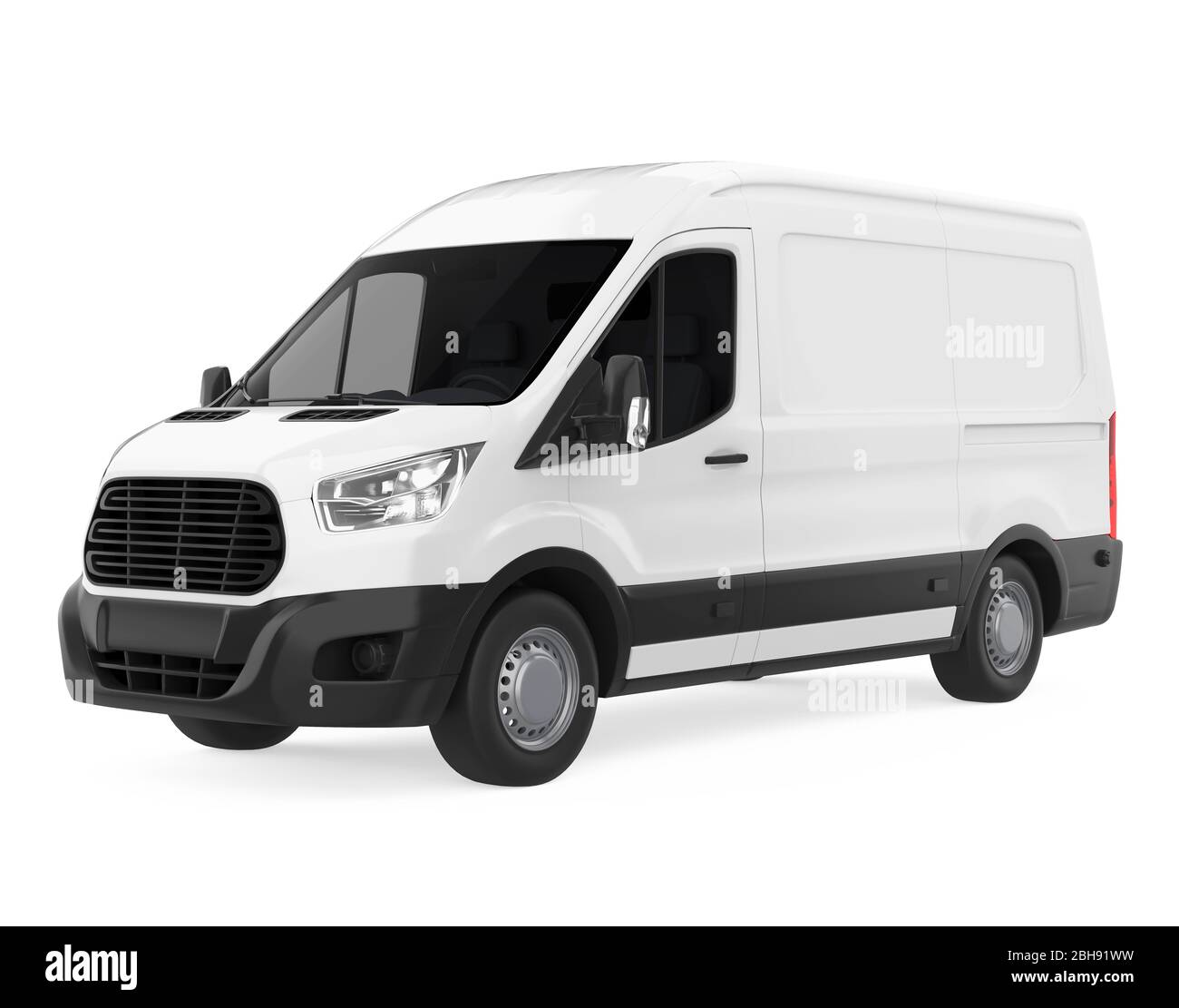 Delivery Van Isolated Stock Photo - Alamy