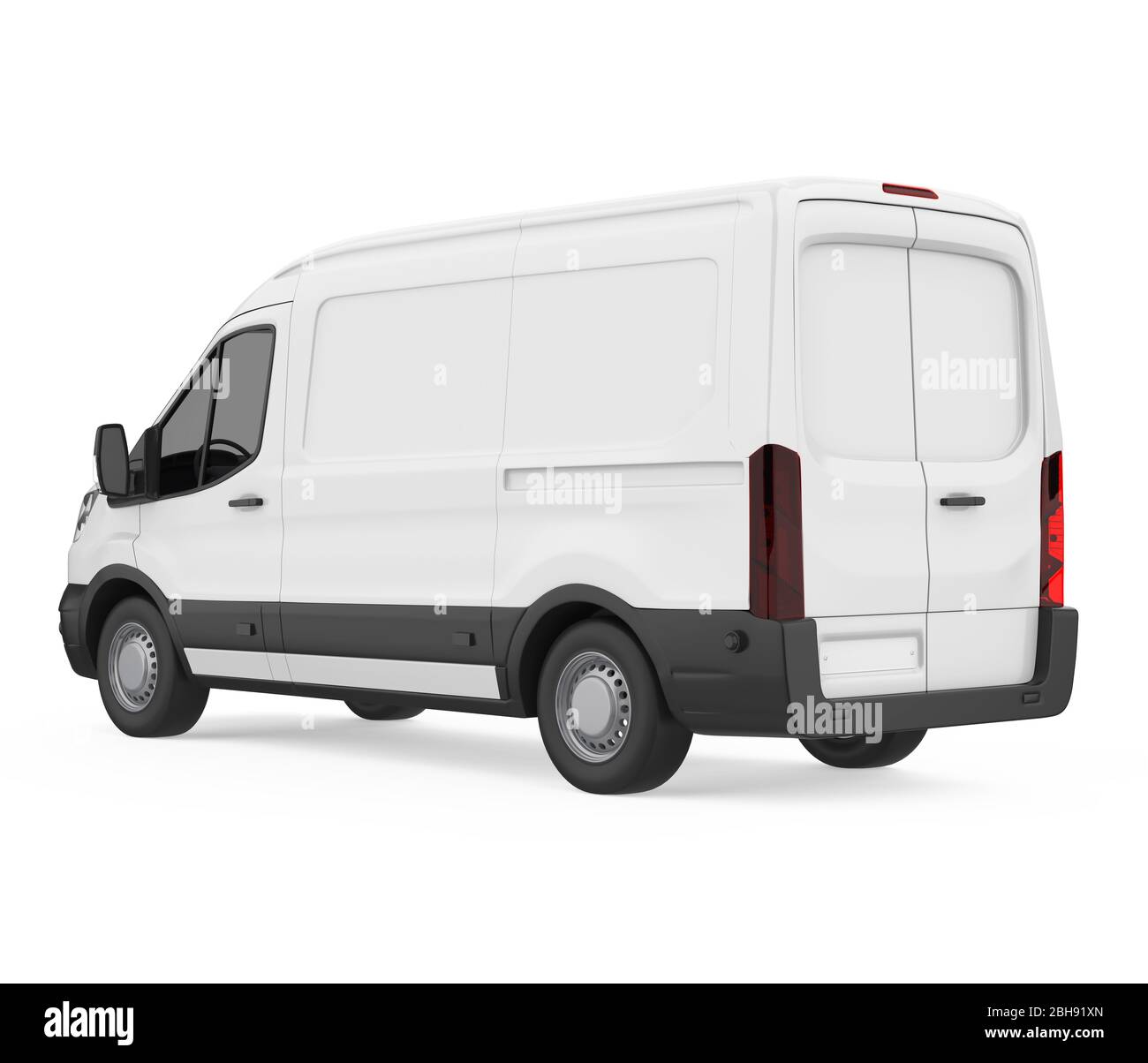 Delivery Van Isolated Stock Photo - Alamy