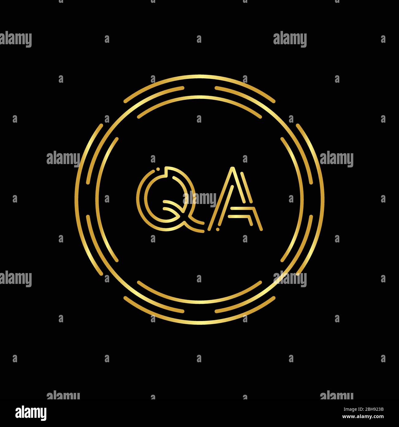 Initial Letter QA Logo Design Vector Template. Digital Abstract Circle ... Initial Letter QA Logo Design Vector Template. Digital Abstract Circle ...