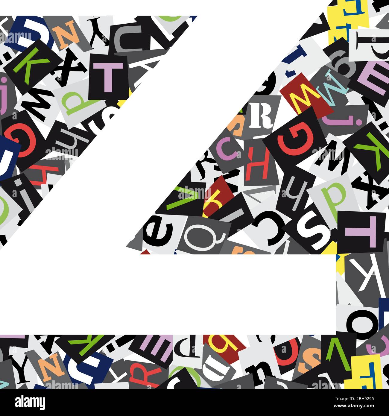 Vector geometric initial letter Z on confused alphabet Stock Vector ...