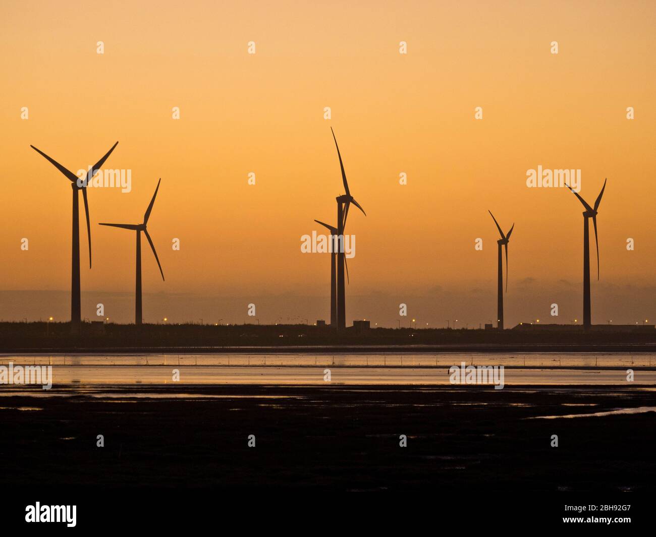 Asia, Taiwan, wind turbines, power, electricity, wind farm, Gaomei ...