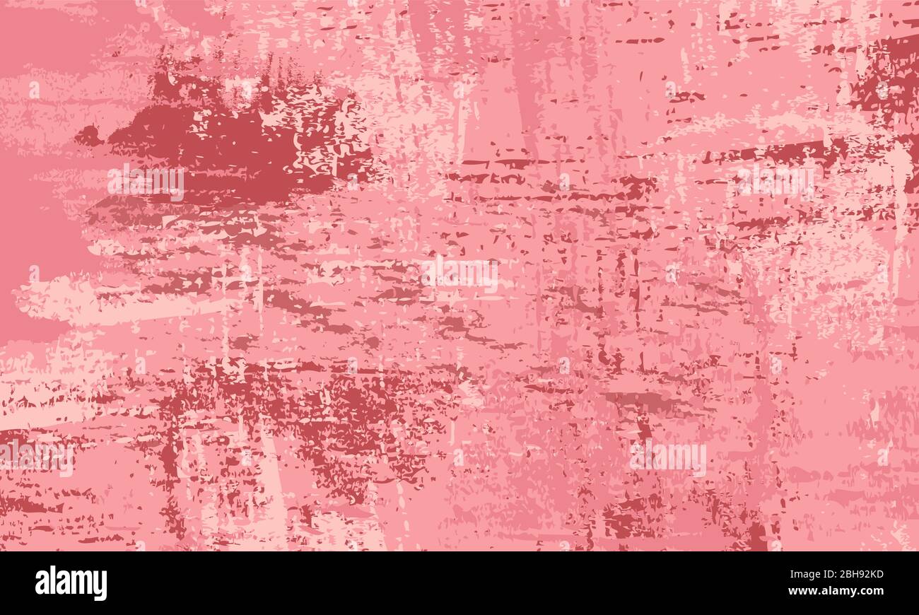 Vector of shades of pink grunge background with rough, antique ...