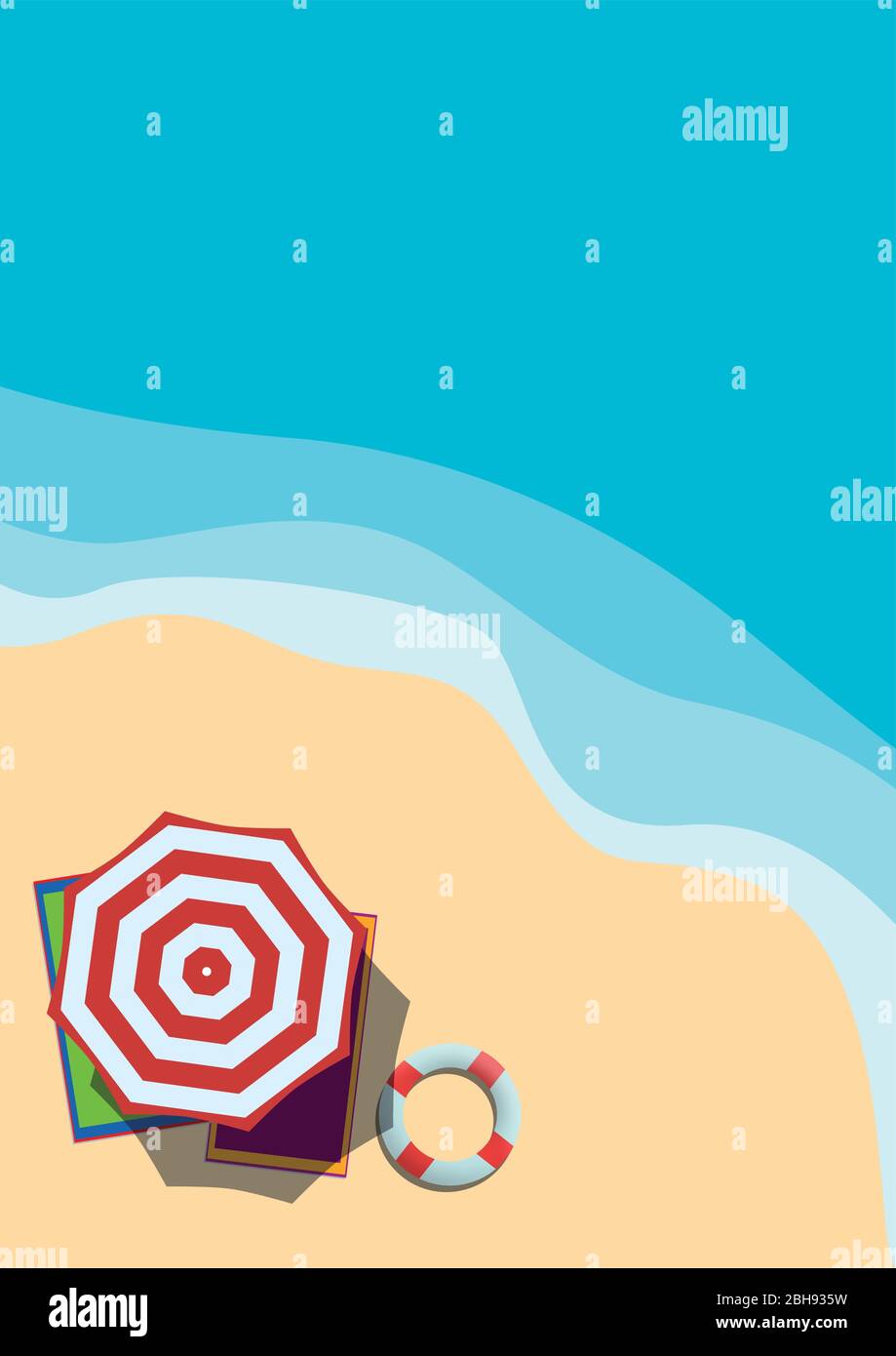 Swimmers beach aerial Stock Vector Images - Alamy