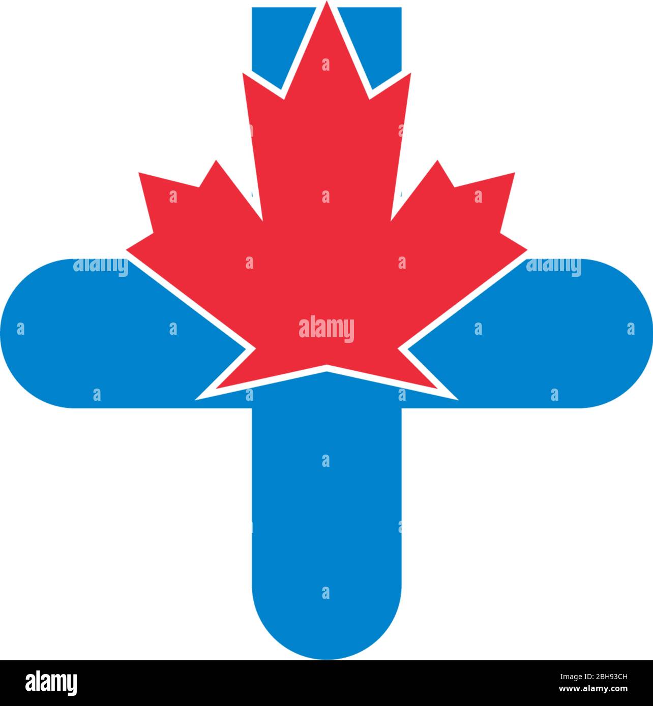 Maple leaf medical pharmacy logo icon illustration Stock Vector Image ...